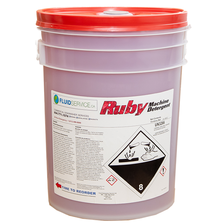 No 1 RUBY Machine Detergent - 20 Ltrs - Fluid Service
