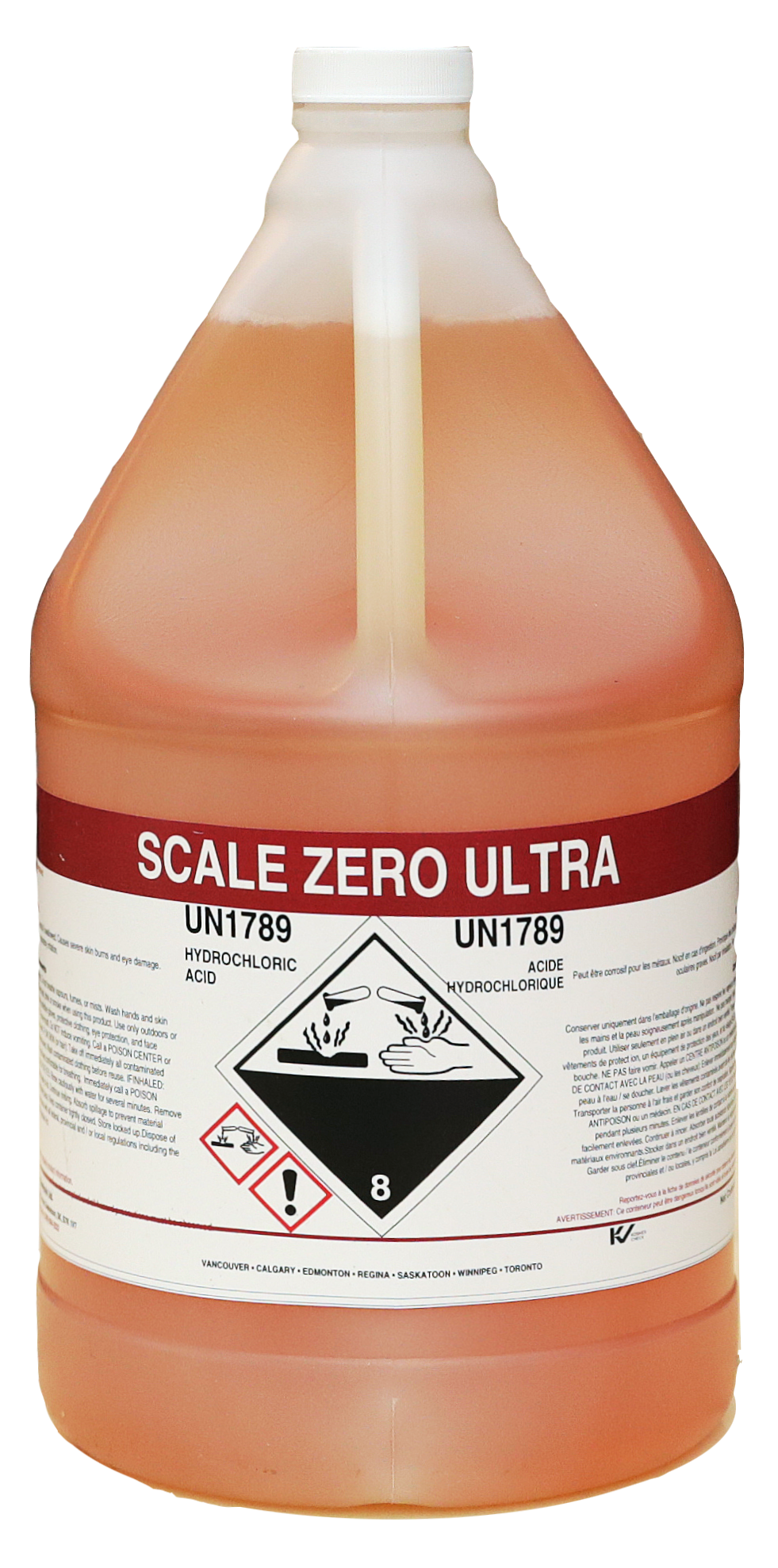 Restaurant Cleaning Solution Scale Zero Ultra 4x4 Litres - Fluid Service